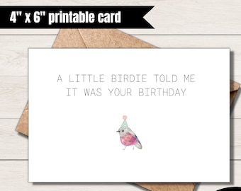 A Little Birdie Told Me - Etsy