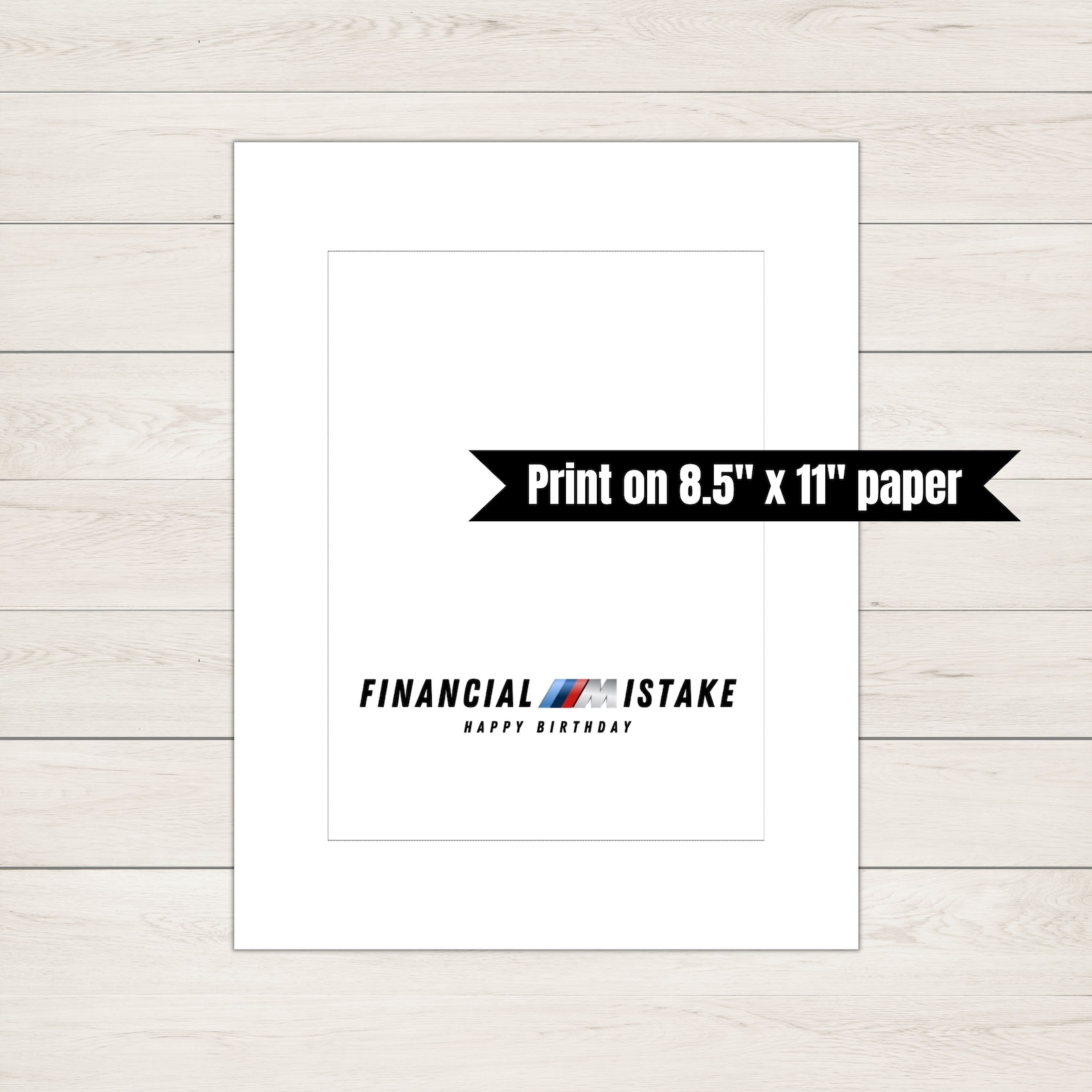 BMW Birthday Card Printable Greeting Card - Etsy