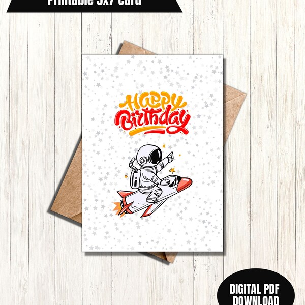 Birthday Card Love Space - Etsy