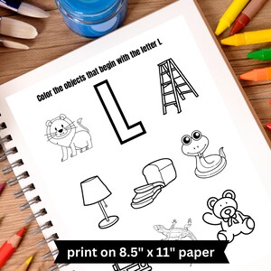 ABC Coloring Worksheets for Toddlers, Preschoolers and Homeschool - Etsy