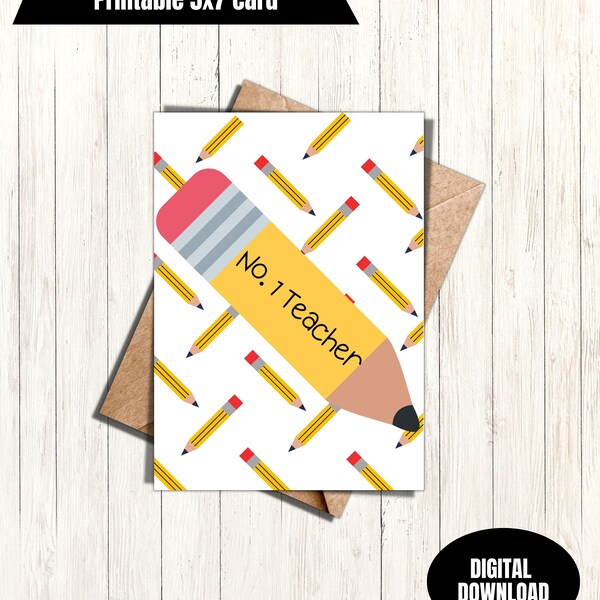 Number One Teacher - Etsy