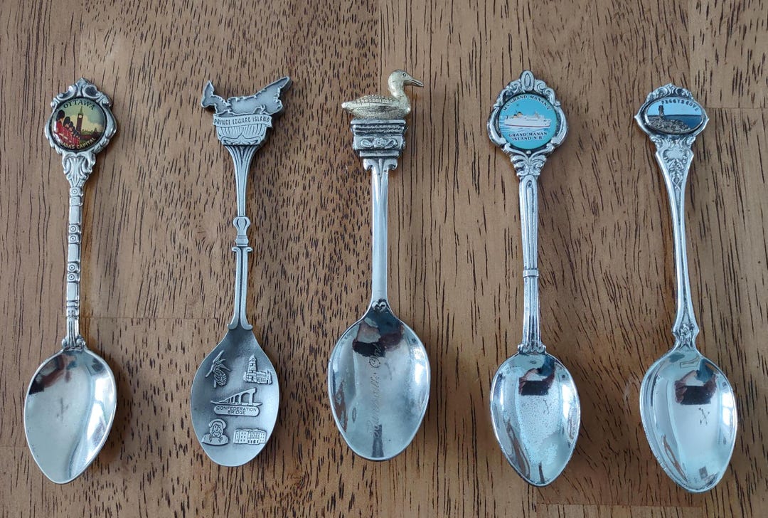 Vintage Souvenir Spoons Canada, Canadian Collectible Spoon - Etsy