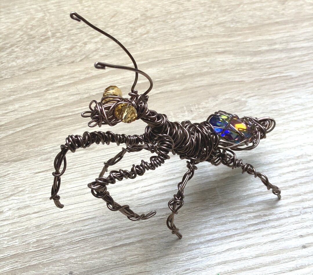 Wire Sculpture Praying Mantis - Etsy