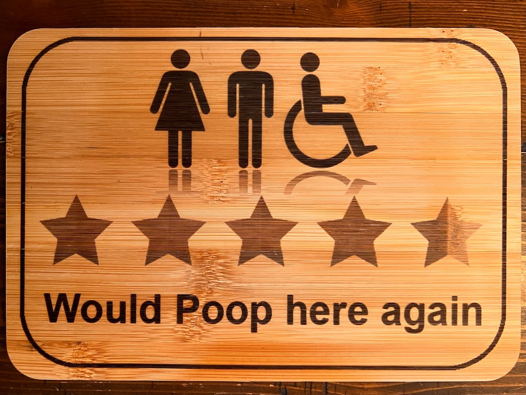 Would Poop Here Again Wall Sign | Housewarming Gift, Wedding Gift, Anniversary Gift - Custom ...