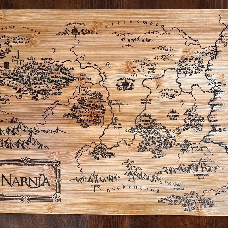 Map of Narnia - Etsy