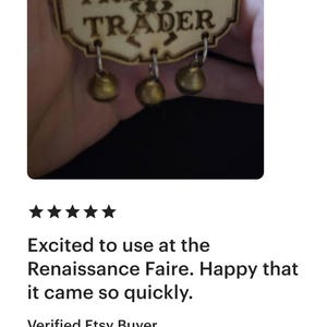 Trinket Trader Gifter Renaissance Themed Wooden Pins | Funny Ren Faire ...