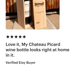Chateau Picard Wine Box Inspired by Star Trek Picard | Housewarming ...