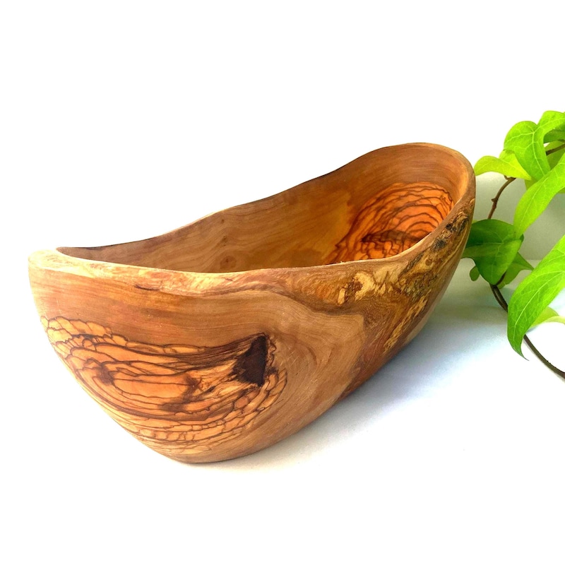 Wooden Large Oval Bowl - Etsy UK