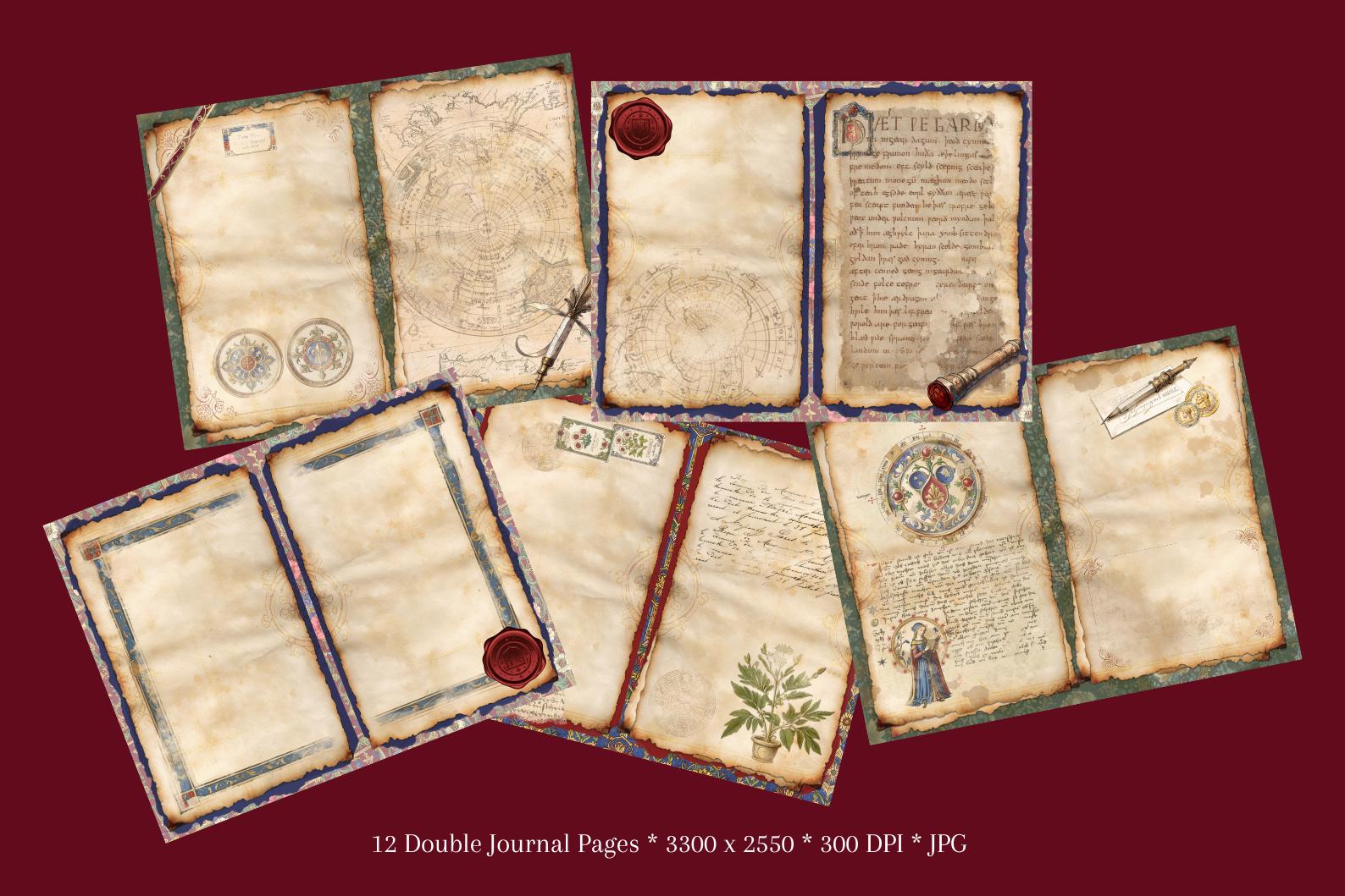Castlecore Medieval Junk Journal Kit Medieval Botanical Kit Printable ...