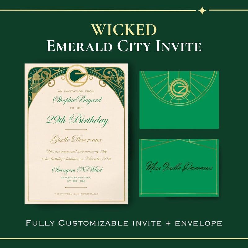 Wicked Oz Invitation - Etsy