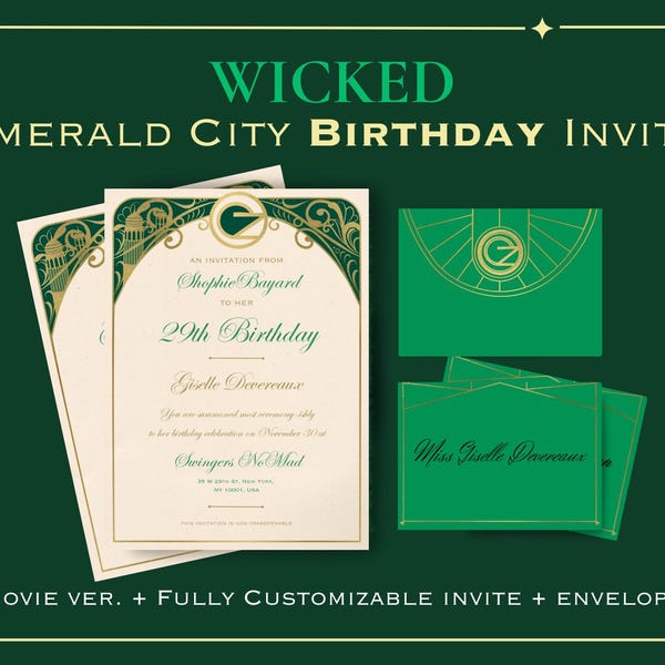 Wicked Invitations - Etsy
