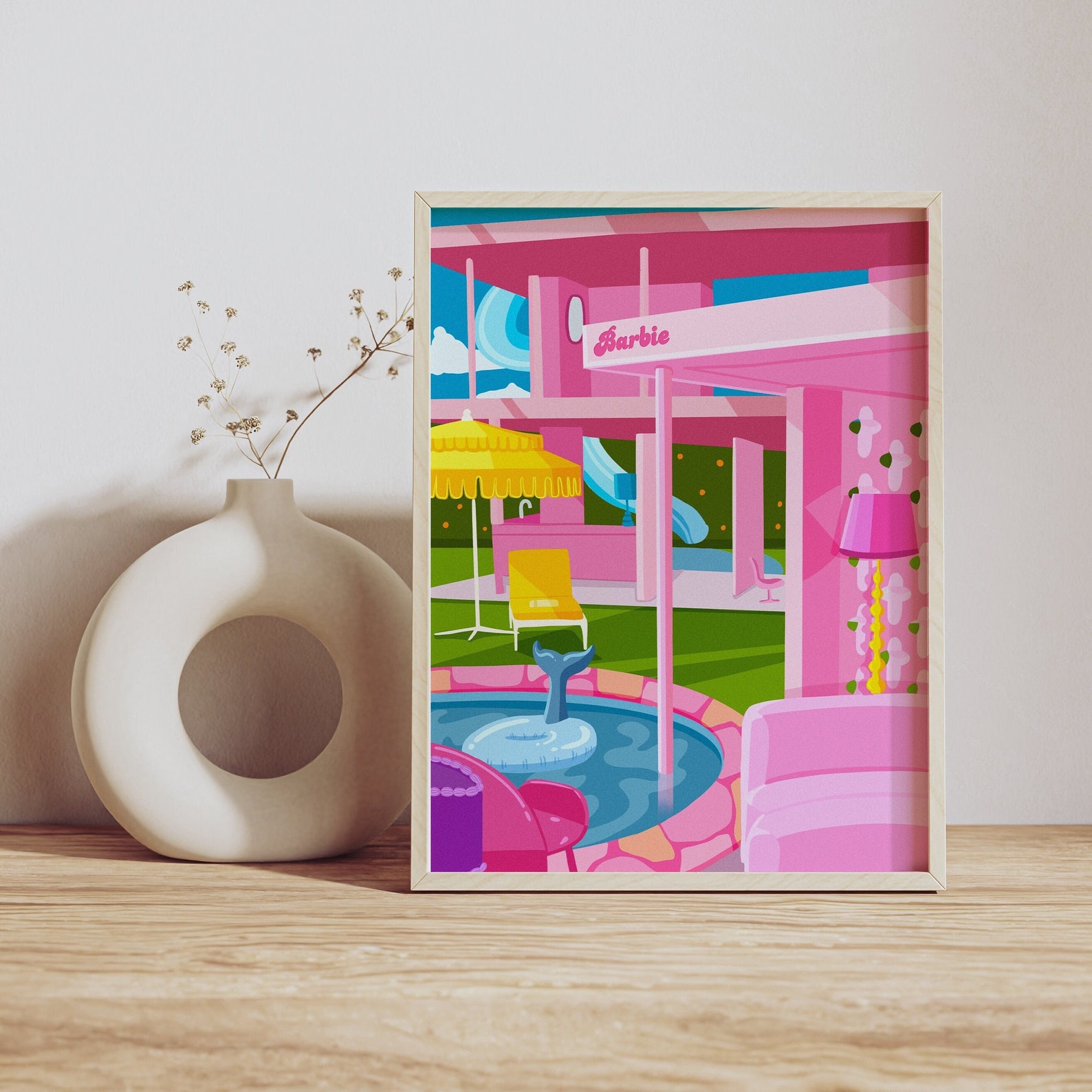 Barbie Movie Wall Art Barbie Dream House Barbie Poster - Etsy