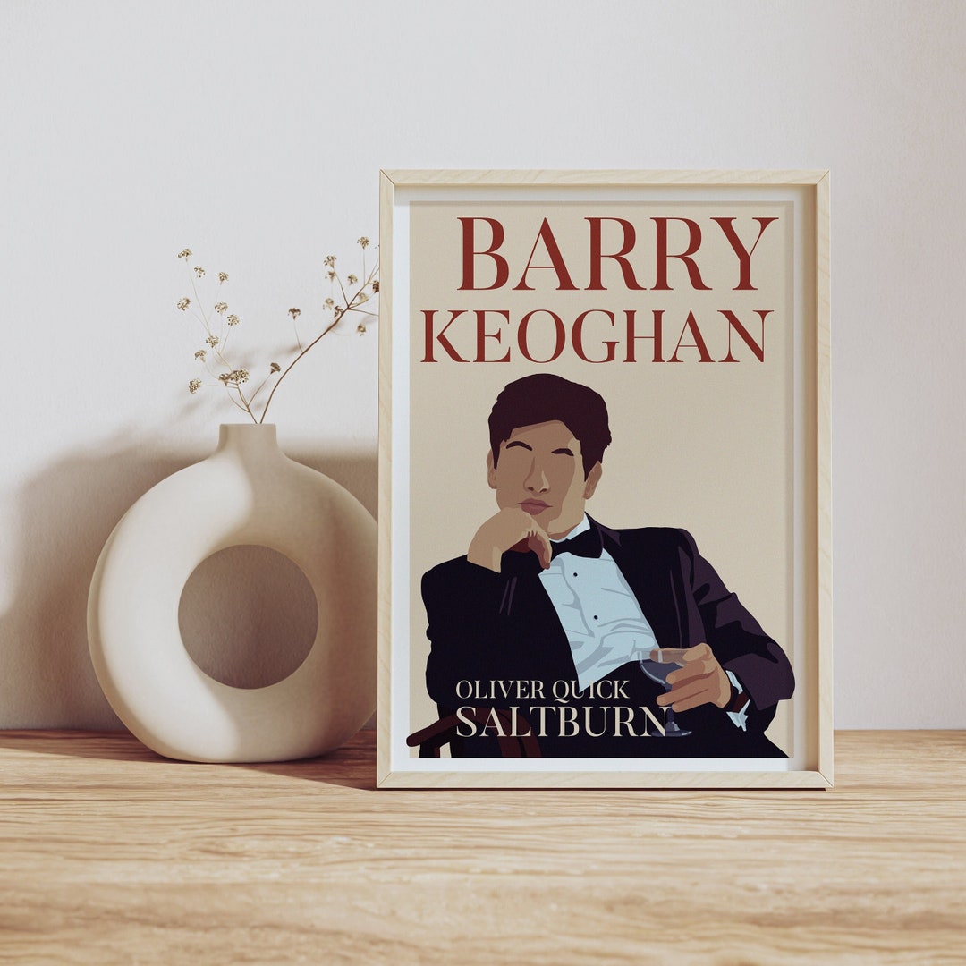 Barry Keoghan, Oliver Quick, Saltburn Movie Poster Wall Art Home Decor ...