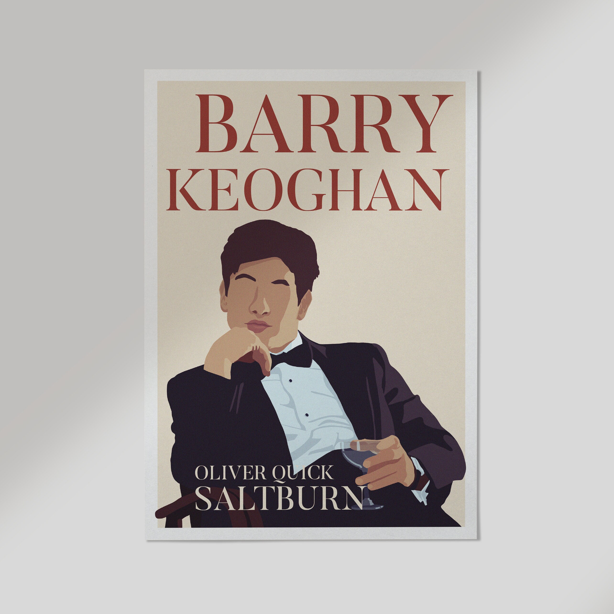 Barry Keoghan, Oliver Quick, Saltburn Movie Poster Wall Art Home Decor ...