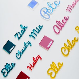 Acrylic Names Mirrored Acrylic set of 10 - Etsy