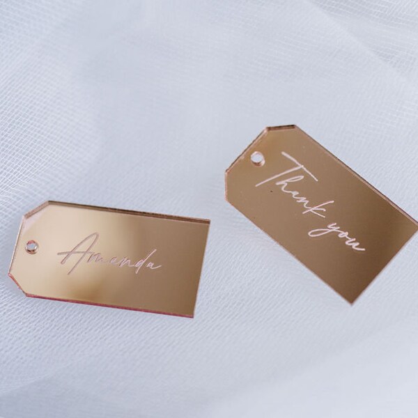 Mirror Tags - Etsy