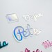 Acrylic Names Mirrored Acrylic set of 10 - Etsy