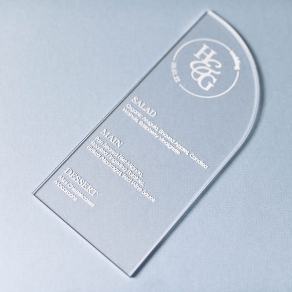 Acrylic Menus - Etsy