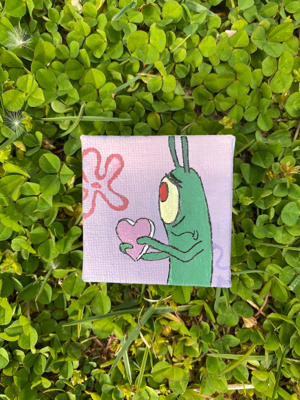 Sad Plankton Holding Heart from Spongebob Fan-Art | Etsy