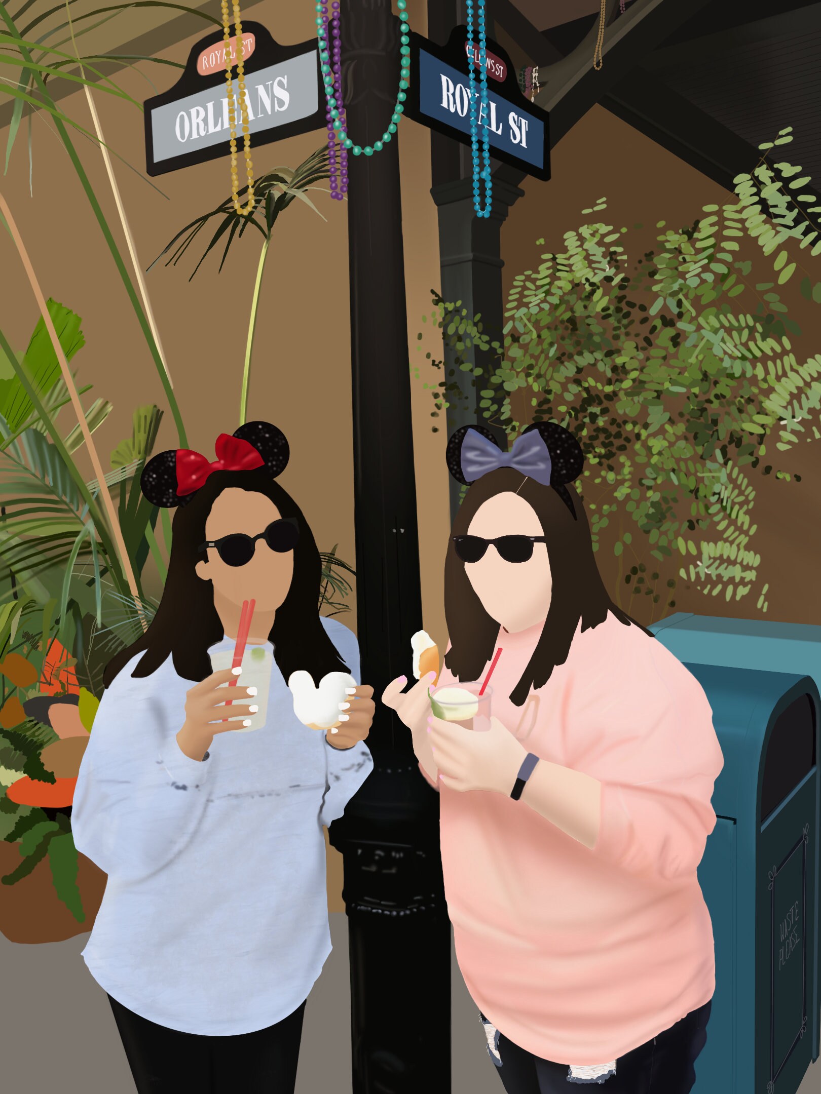 Custom Color Block Drawing Digital Commissions | Etsy