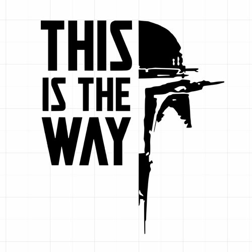 This is the Way Vinyl Decal Star Wars the Mandalorian - Etsy
