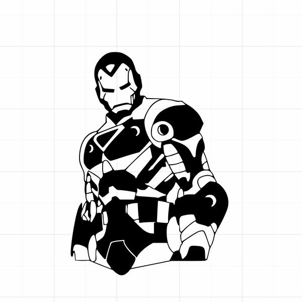 Iron Man Vinyl Decal - Etsy
