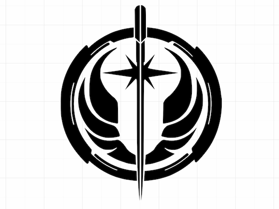 Jedi Sentinel Logo Vinyl Decal Star Wars Window Laptop Sticker - Etsy ...