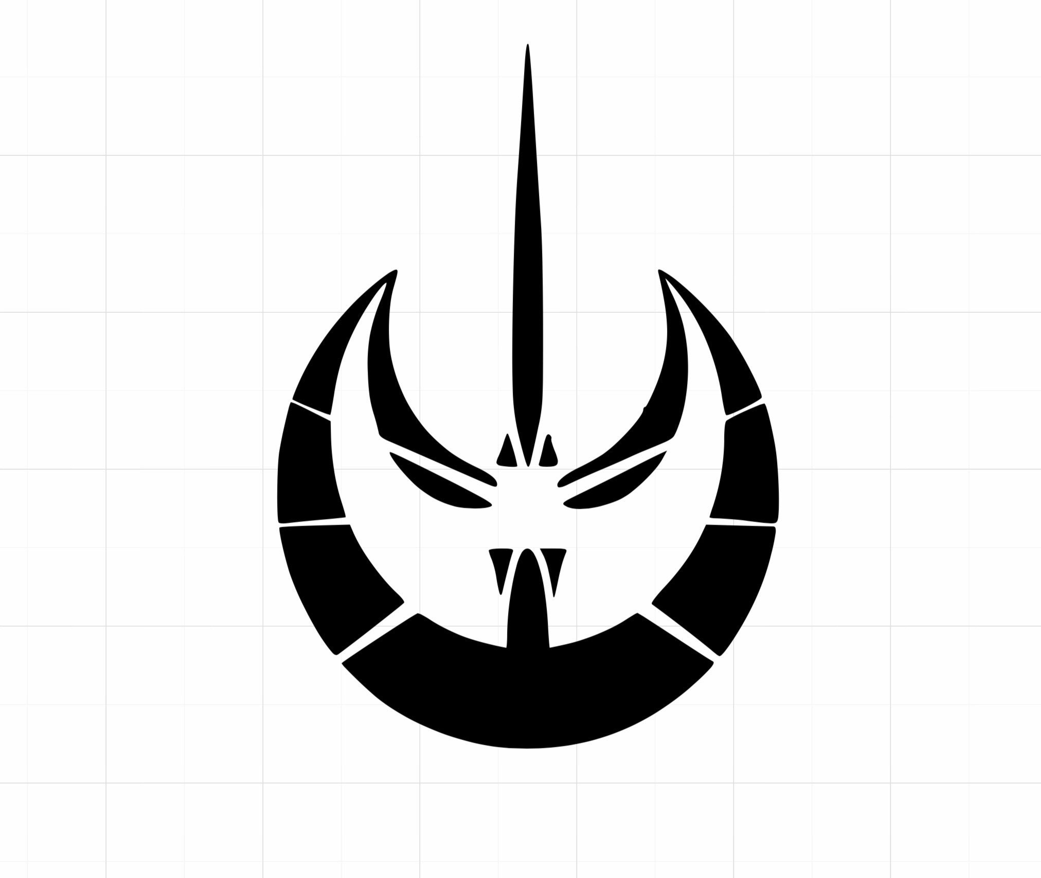 Star Wars Jedi Temple Logo Symbol Car Window Sticker Bumper - Etsy