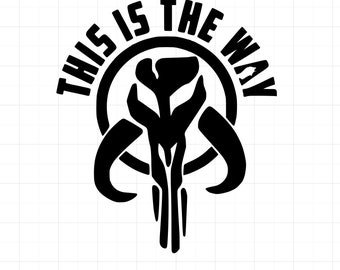 This is the Way Sticker car, Laptop, Water Bottle Vinyl Decal - Etsy