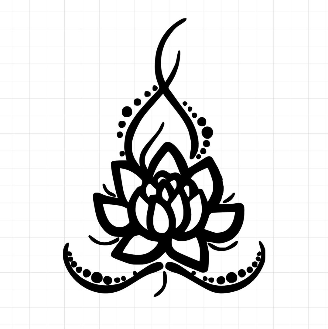 Flower Design Vinyl Decal Car Window Sticker Water Lilly Rose - Etsy