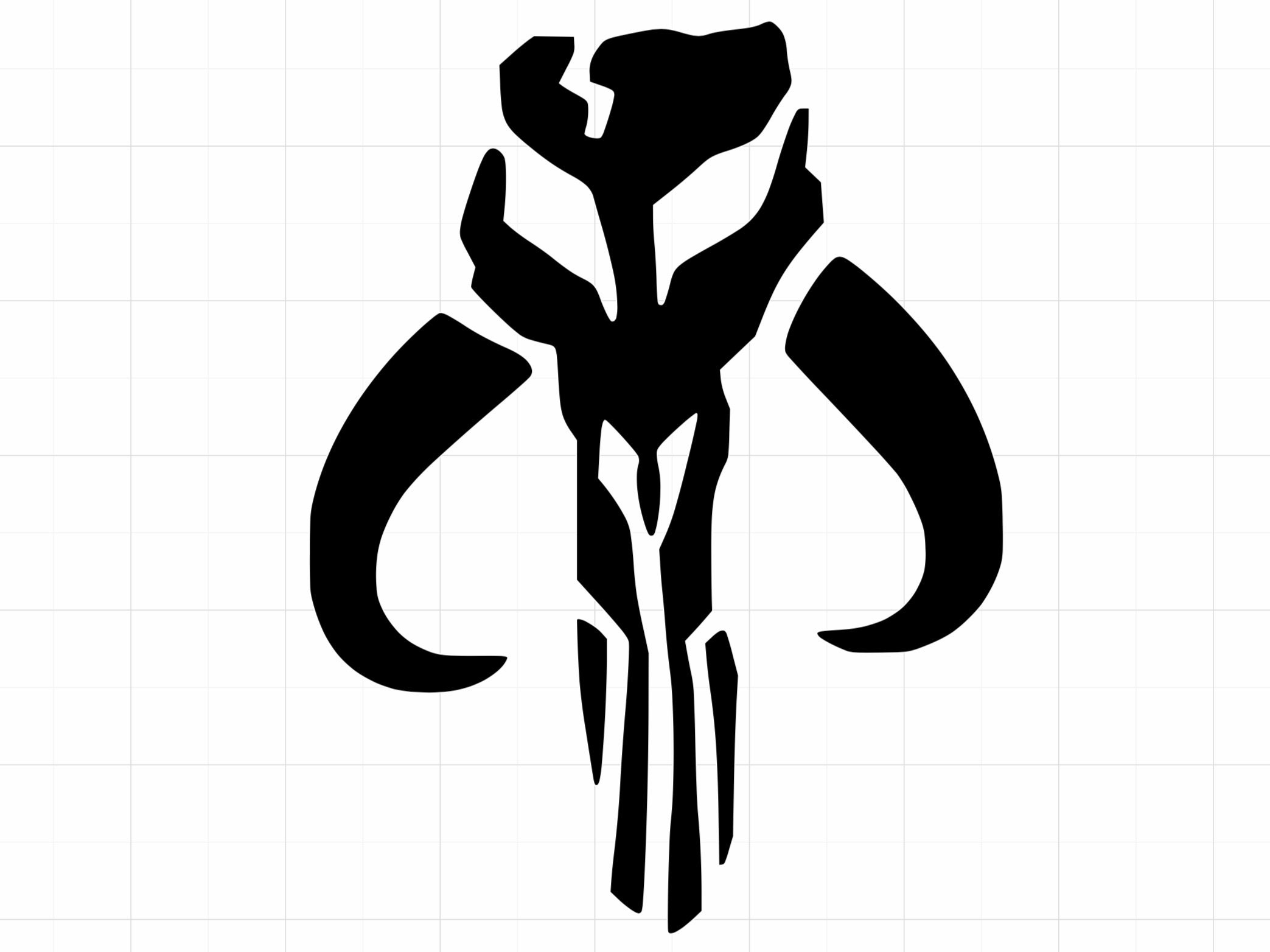 Mandalorian Vinyl Logo Star Wars | Etsy