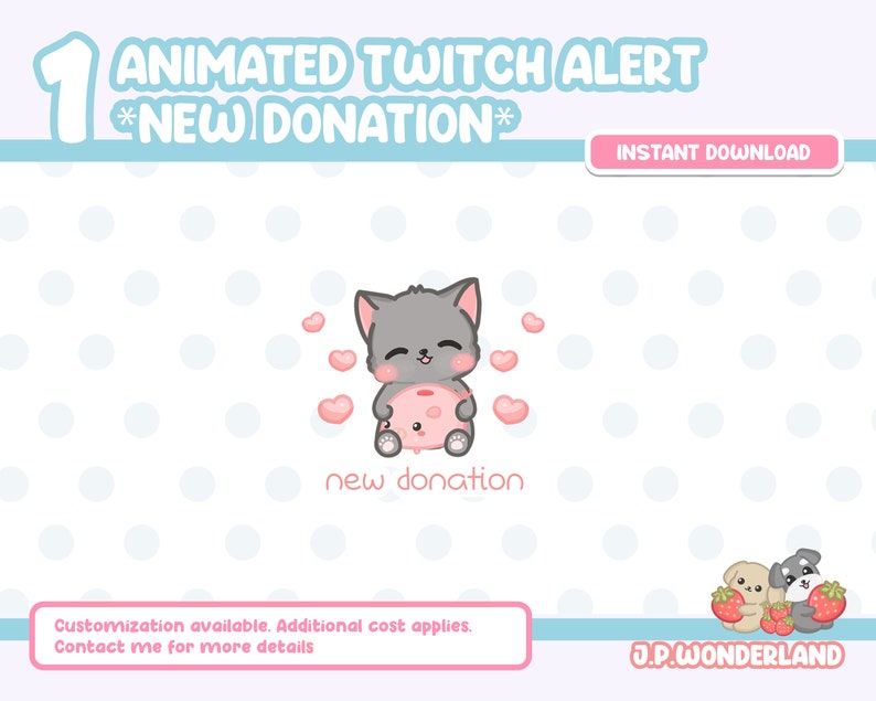 Animated Twitch Alert new Donation - Etsy Singapore