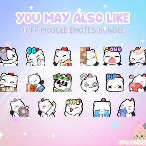 FF Moogle Twitch Badges / Emotes / Stream Badges / Discord Emotes - Etsy
