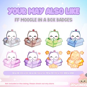 Animated FF Moogle Twitch Overlay / Stream Label Bar. Compatible With ...