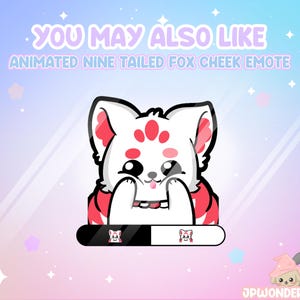 Animated Nine Tailed Fox Twitch Emote - Kitsune Write / Twitch Overlay ...