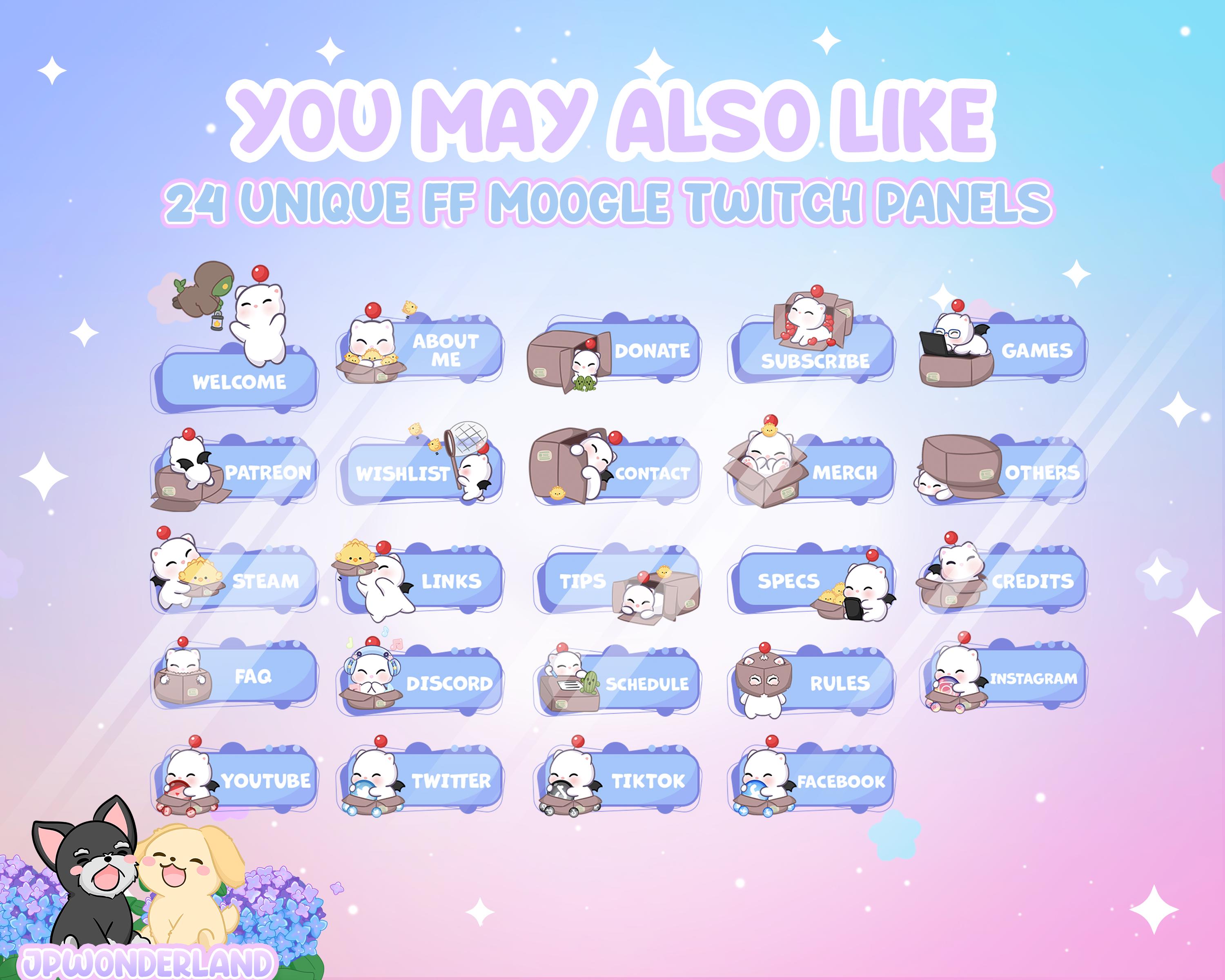 Animated FF Moogle Twitch Emote - Cheer/confetti / Twitch Overlay ...