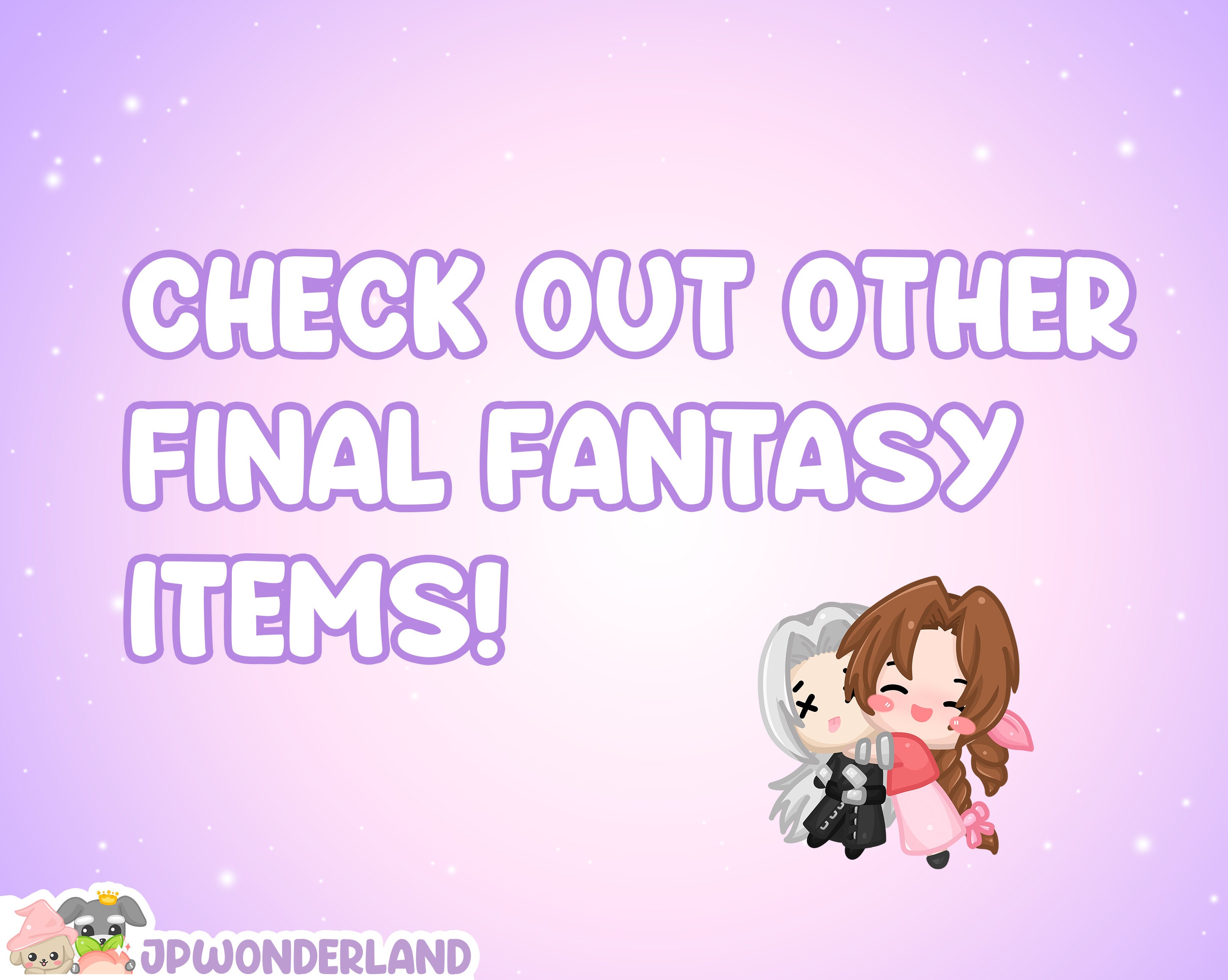 FF Tifa Twitch Overlay / FF7 / Cute Tifa - Etsy