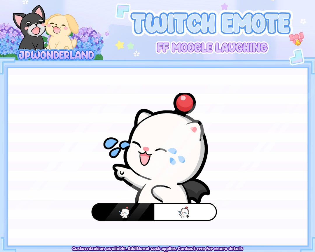 Animated FF Moogle Emote - Cry Laughing / Twitch Overlay / Stream ...