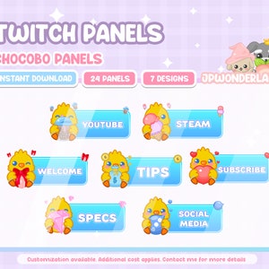 FF Moogle in Chocobo Costume Twitch Badges / Emotes / Stream Badges ...