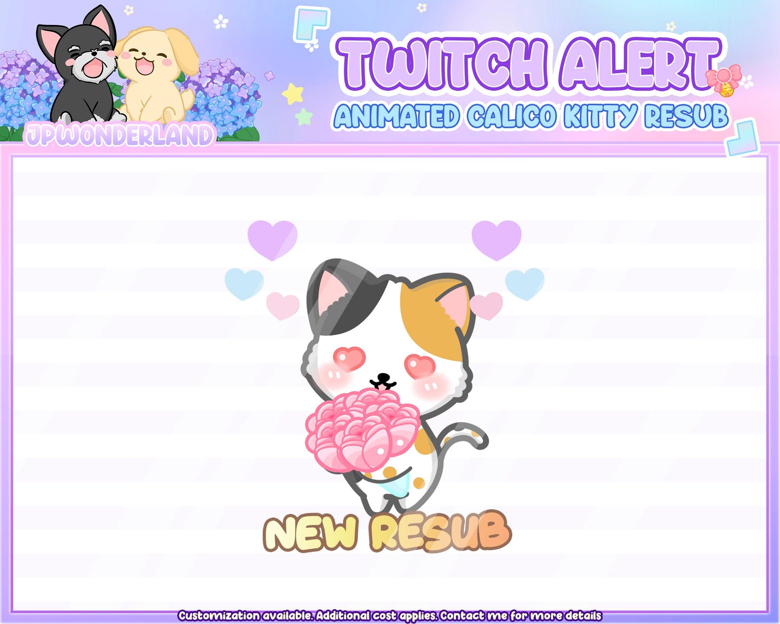 Animated Calico Cat Twitch Alert - Resub / Stream Alert / Kawaii Kitty ...
