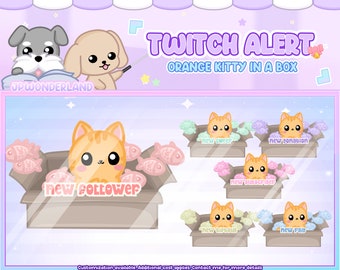 Animated Twitch Alerts Tabby Cat - Etsy
