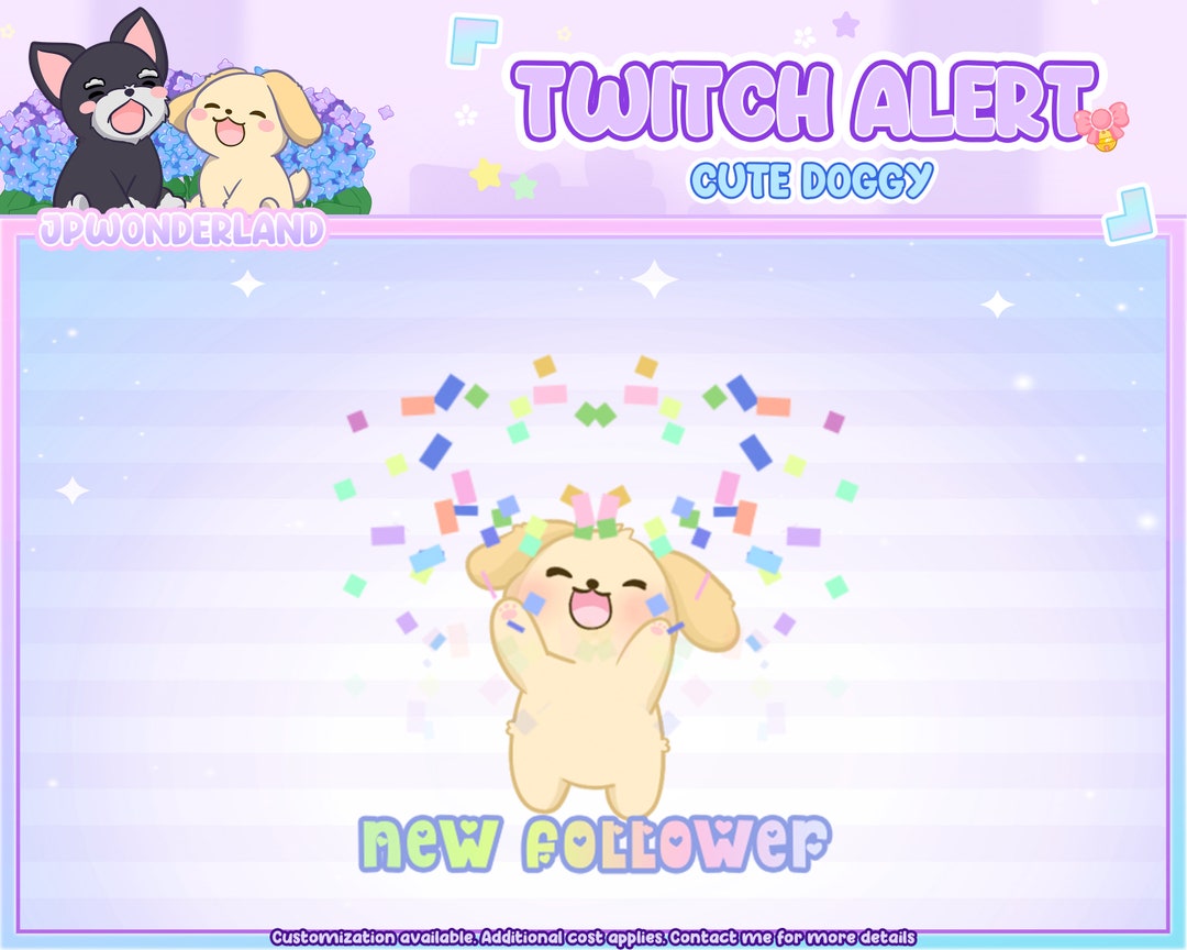 Cute Animated Puppy Cheering Twitch Alerts / Cat Twitch Alerts | Cat ...