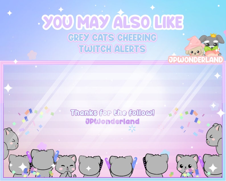 Cute Unicorn Animated Twitch Alert – Full-screen Stream Deco - Etsy