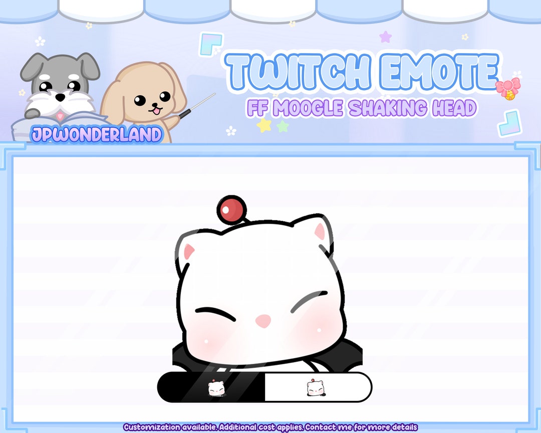 Animated FF Moogle Twitch Emote - Shake Head / Twitch Overlay / Stream ...