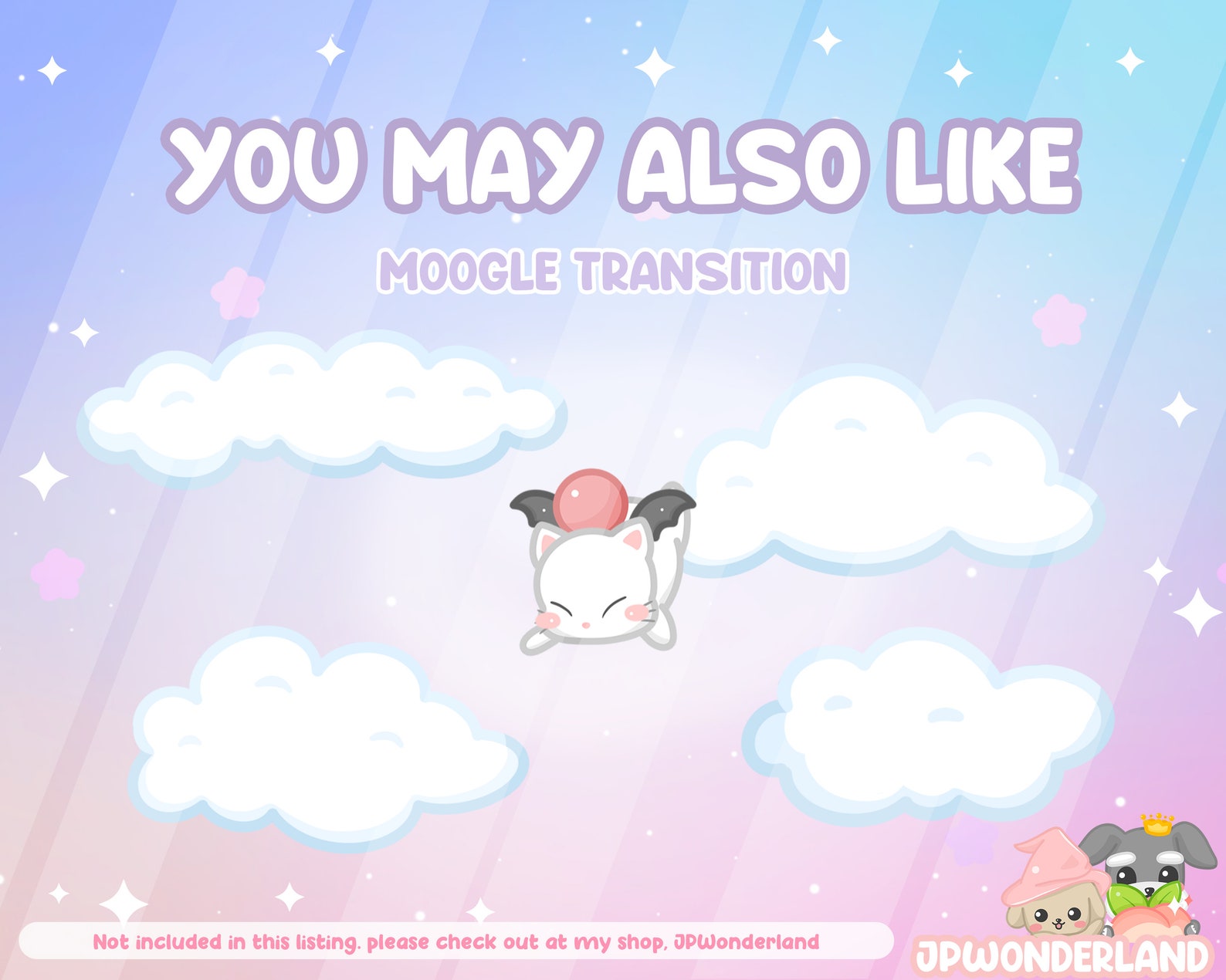 Animated FF Moogle Twitch Overlay / Stream Label Bar. - Etsy
