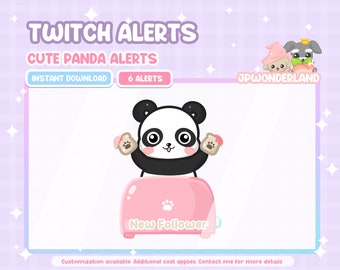 BLACK CAT ALERT Animated Twitch Alert Cat Alert Cute - Etsy