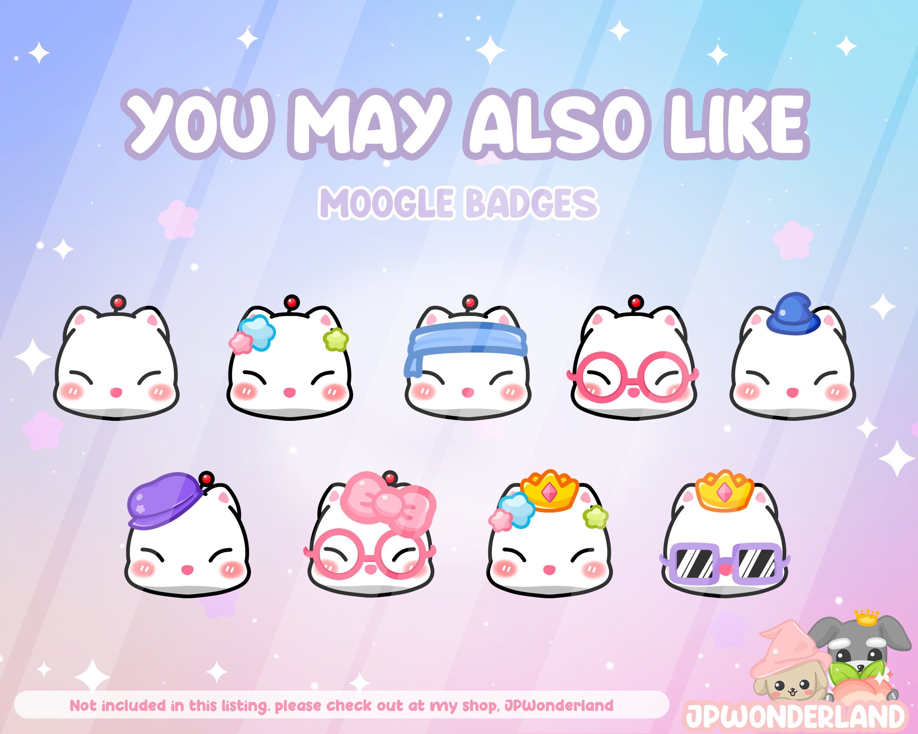 Cute FF Moogle Onesie Chibi Pngtuber / PNG GIF Tuber / Animated Moogle ...