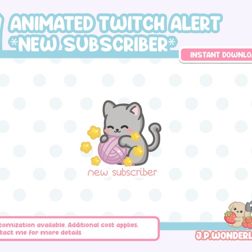 Animated Kitty Twitch Alert Gift Sub - Etsy Animated Kitty Twitch Alert Gift Sub - Etsy