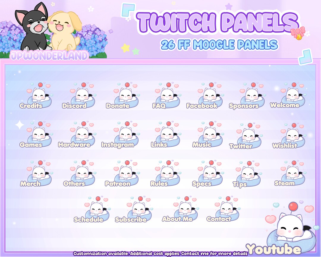 26 FF Moogle Chilling Twitch Panels / Stream Panel - Etsy