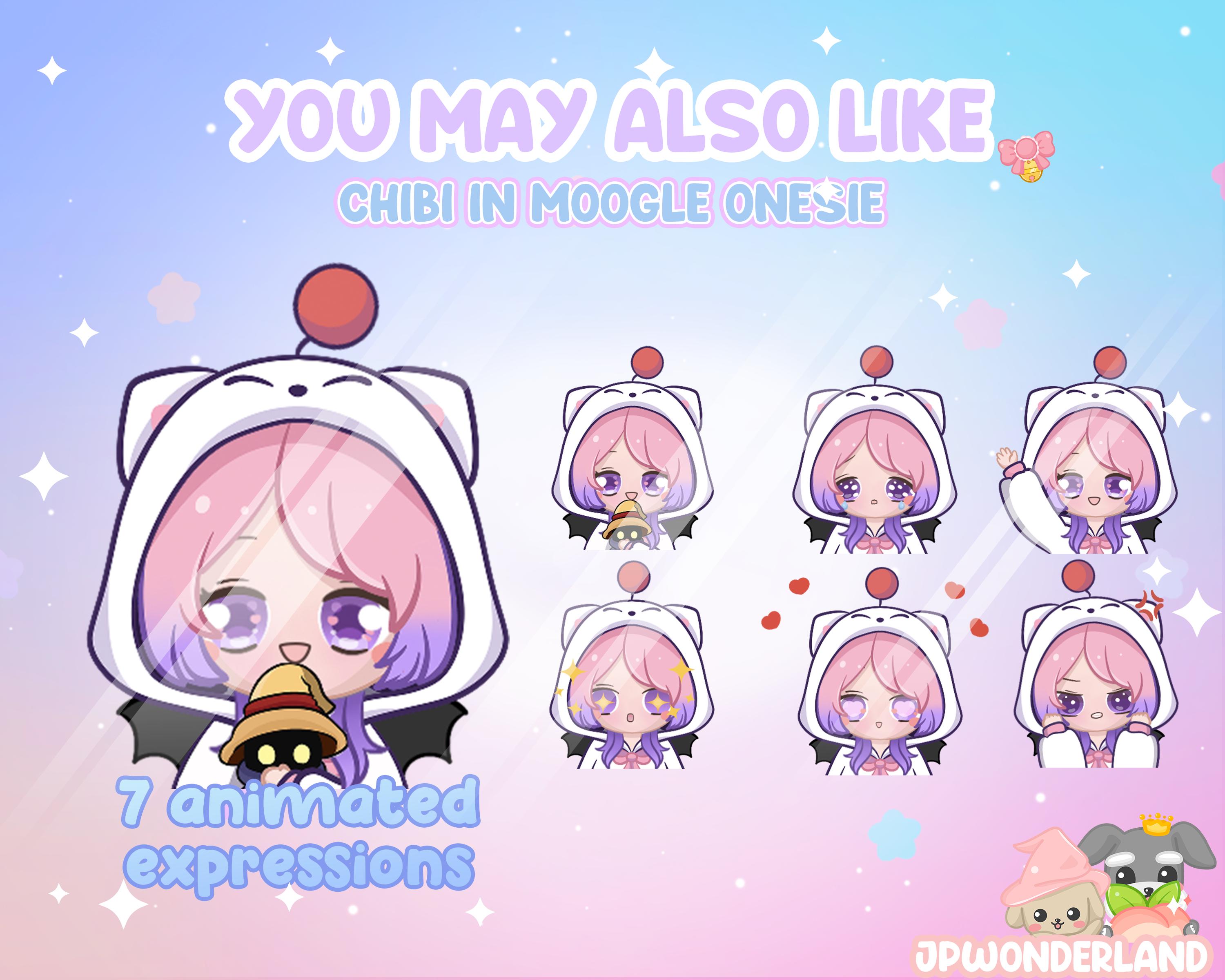 Cute FF Moogle Pngtuber / PNG GIF Tuber / Animated Moogle Giftuber ...
